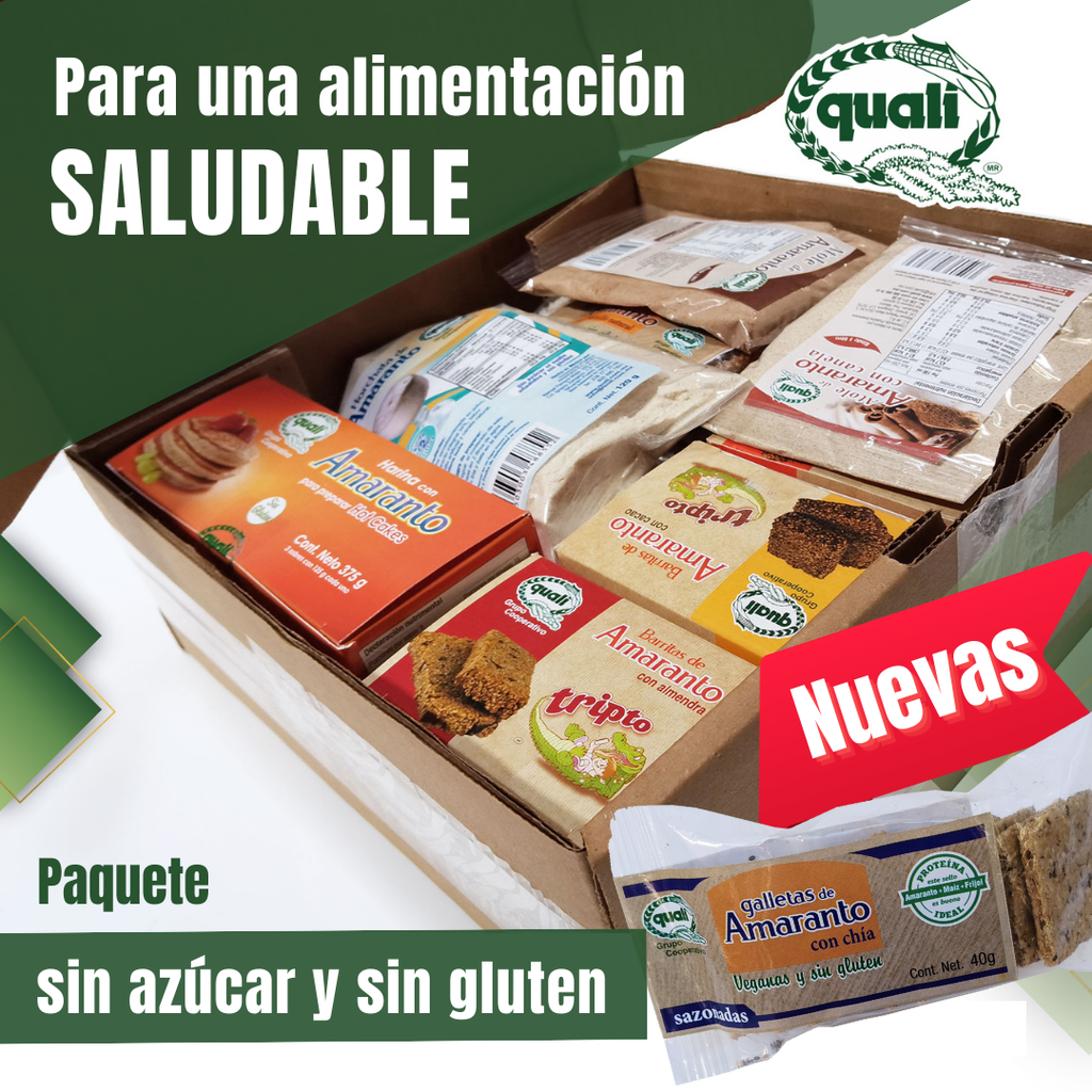 Paquete de Alimentos sin Azúcar y sin Gluten ¡Envío Gratis! | QUALI ...